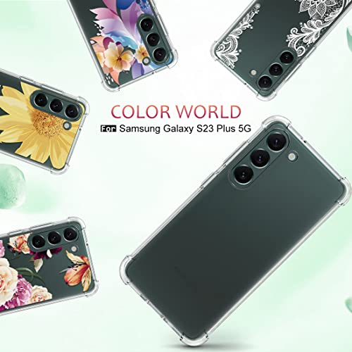 Osophter Samsung Galaxy S23 Plus Case - Clear, TPU Shock-Absorbing, Reinforced Corners, Flexible Phone Cover