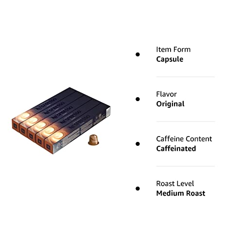 European Version Nespresso OriginalLine Barista Creations for Balanced Recipes with Milk: Scuro, 50 Capsules