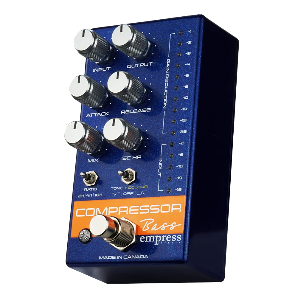 Empress Effects Bass Compressor Effects Pedal, Blue CPBB