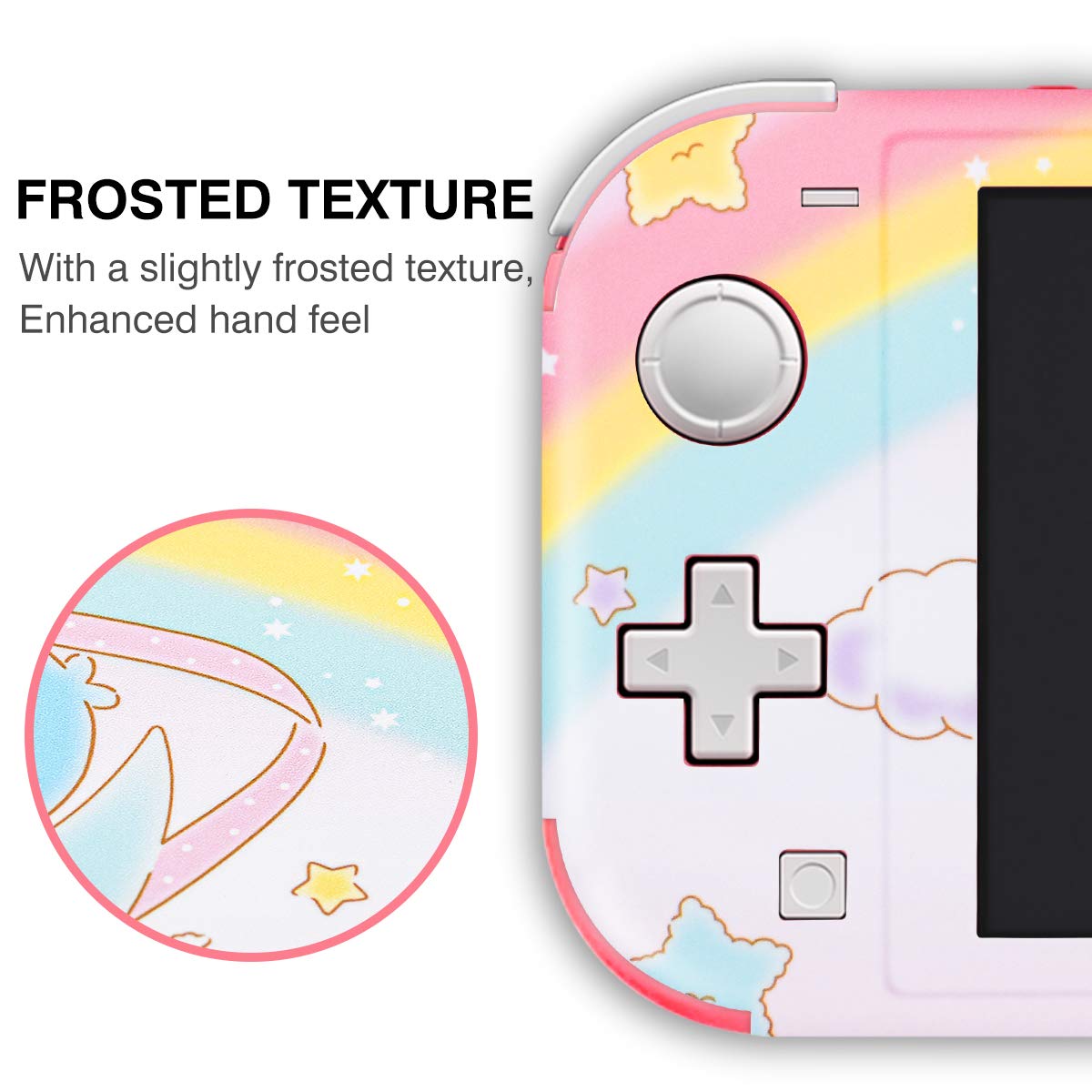 DLseego Switch Lite Skin Cute Couple Pattern Full Wrap Skin Protective Film Sticker Compatible with Switch Lite