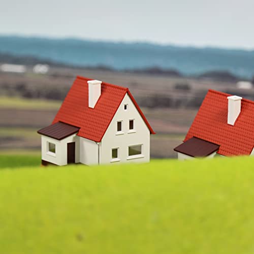 One Set N Scale 1:160 Model Village House Assembled Model Architectural Building Layout JZN03R