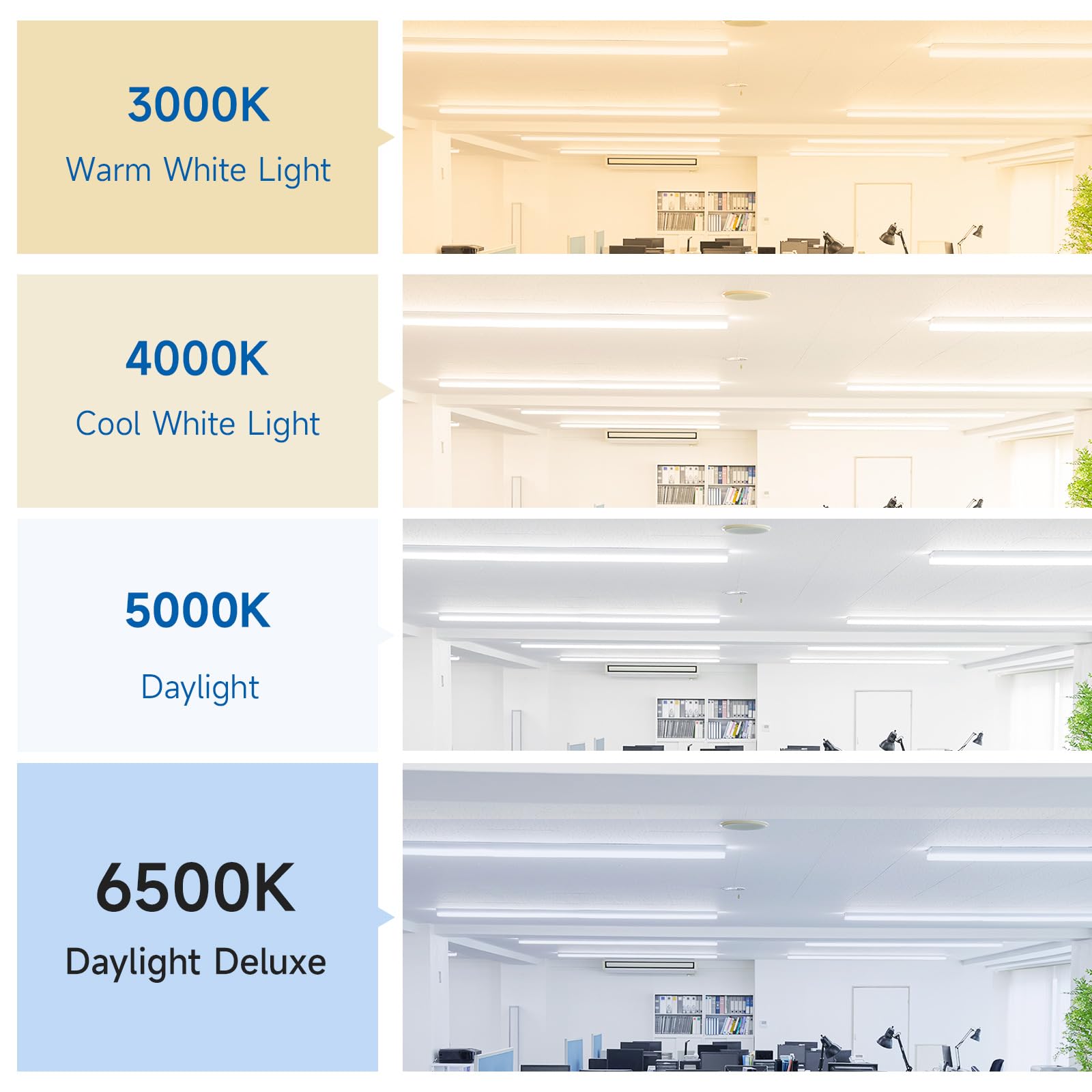 SHINESTAR 20-Pack 8FT LED Bulbs, Ballast Bypass, 44W 6500K Daylight, F96T12 LED Replacement for T8 T10 T12 Fluorescent Tubes, FA8 Single Pin, Dual-end, Clear Cover