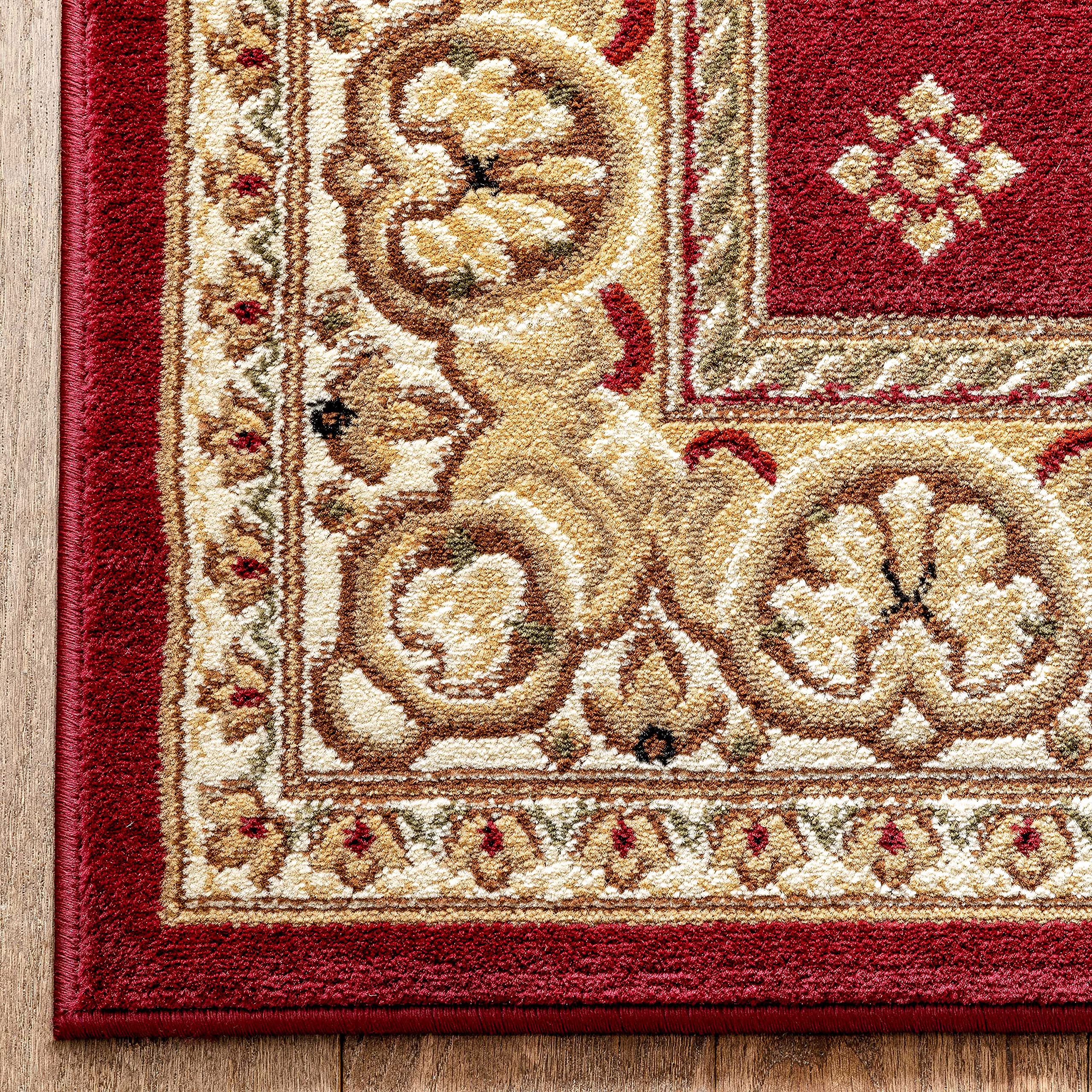 Well Woven Barclay Hudson Terrace Red Traditional Area Rug 5'3" X 7'3"