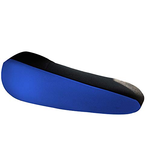 FH Group Flat Cloth Fabric Blue Armrest Cover Semi-Universal Fit, One Pair Blue