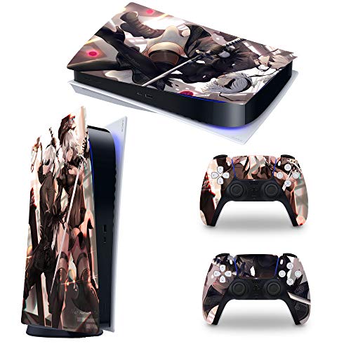Game 16+ Girl - PS5 Skin Console and 2 Controller, Vinyl Decal Sticker Full Cover Protective ( Only fit PlayStation 5 regular)