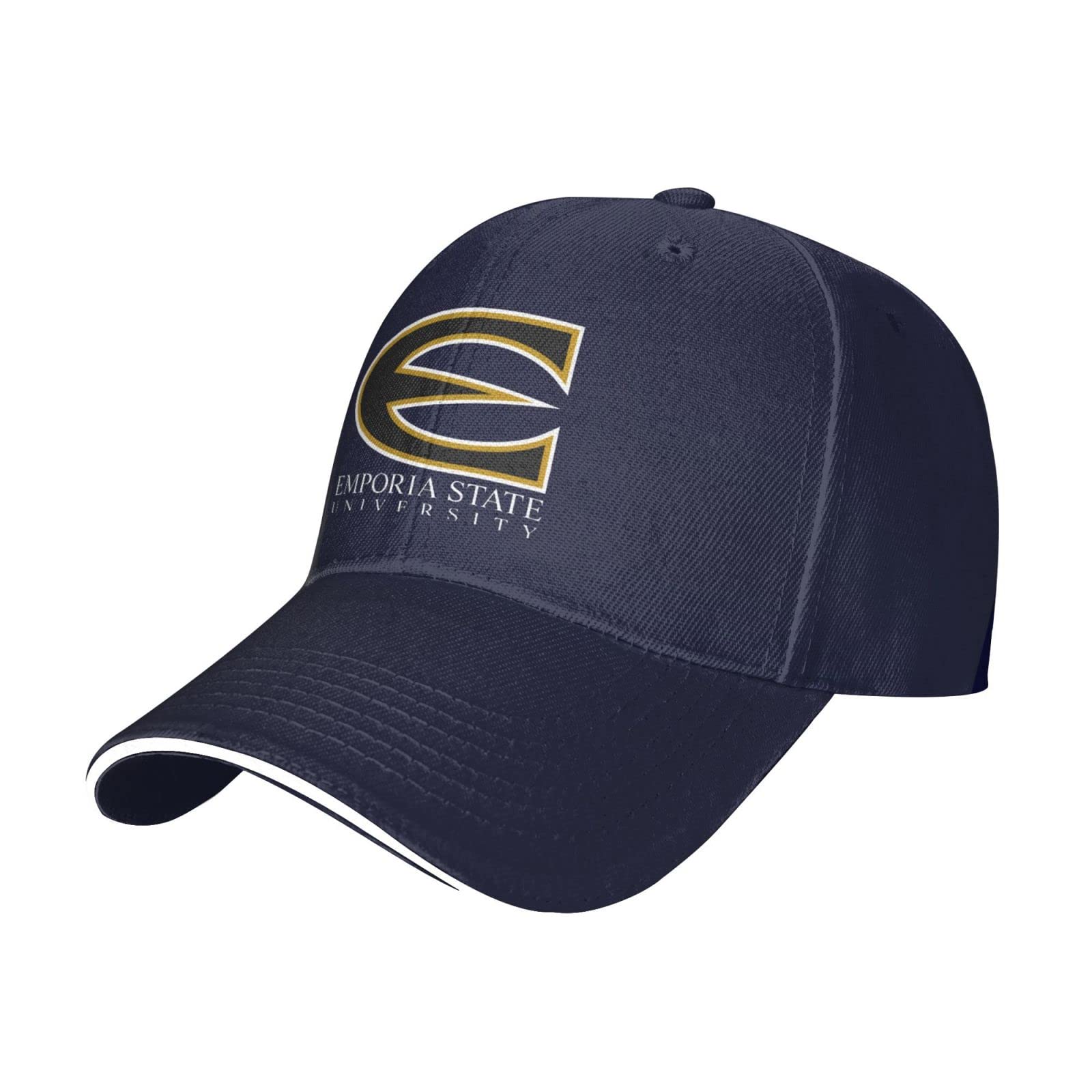 Emporia A State University Logo Sandwich Cap Unisex Classic Baseball Capunisex Adjustable Casquette Dad Hat Navy Blue