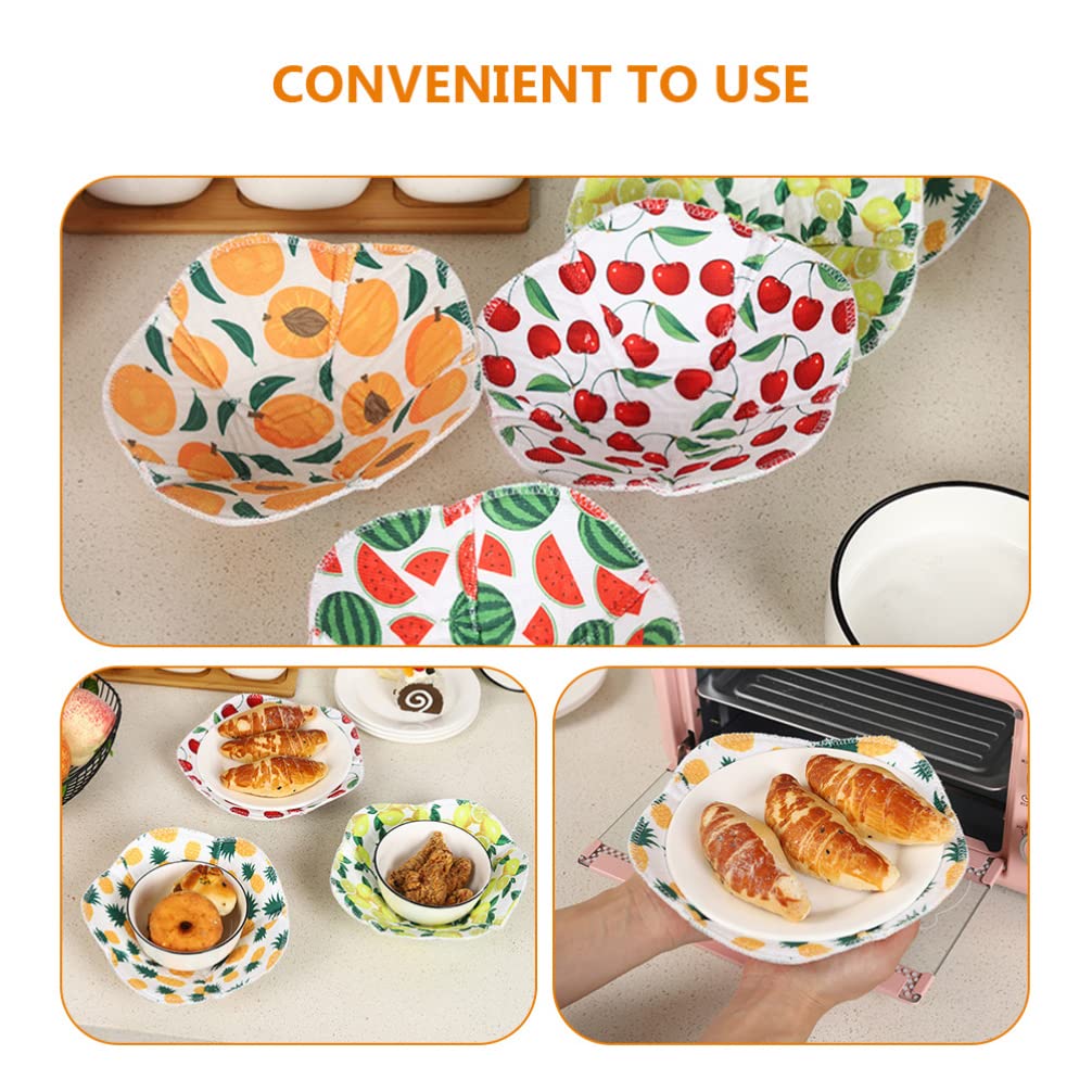 Healeved Microwave Microwave Safe Holder Bowl Holders for Hot Food Soup Bowl Cozy Without Burning Your Hands Set of 5 Microwave