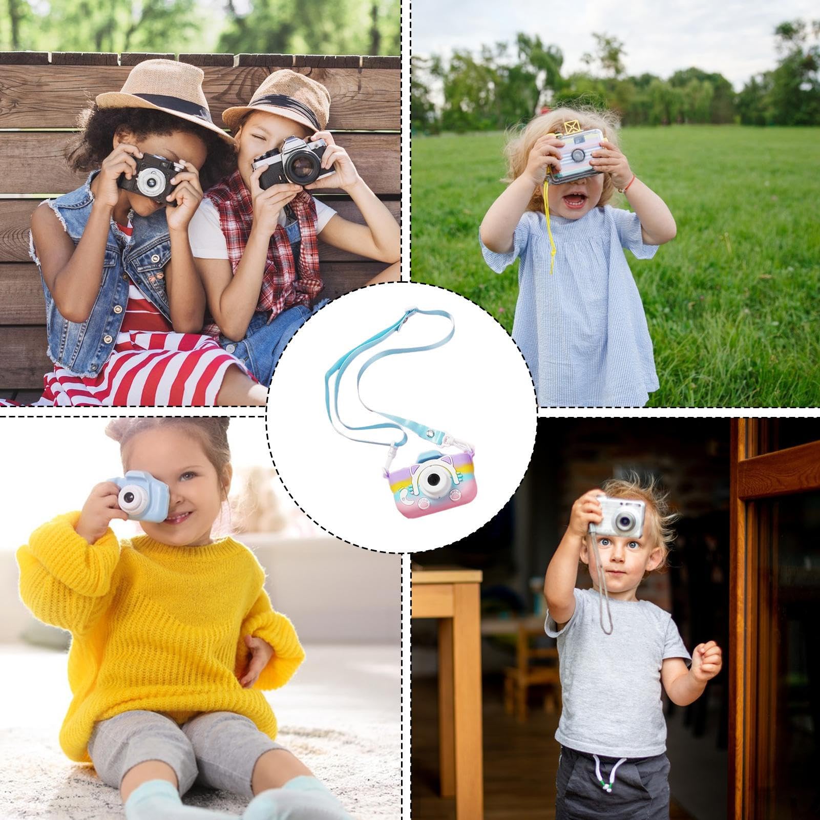 Digital Camera Kids, Kids Toy Camera, Capture Digital Camera, Portable Mini Camera, Light Weight Small Kids Camera, Multifunction Camera, Children Dual Camera with 1080p Video, Toy Camera for Kids