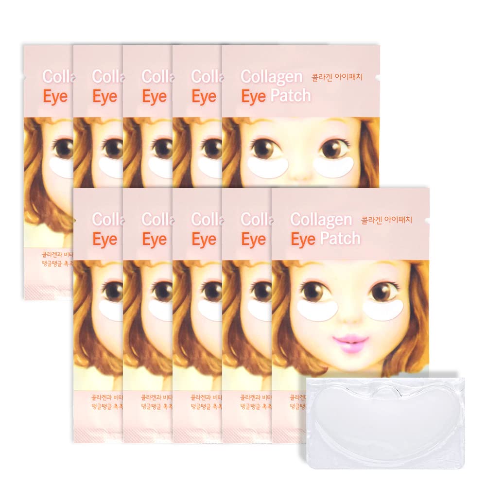 ETUDE Collagen Eye Patch, 0.14 oz. 10 pack | Revitalizing Under-Eye Treatment Mask Patch with Intensive Hydration and Tightening Effect