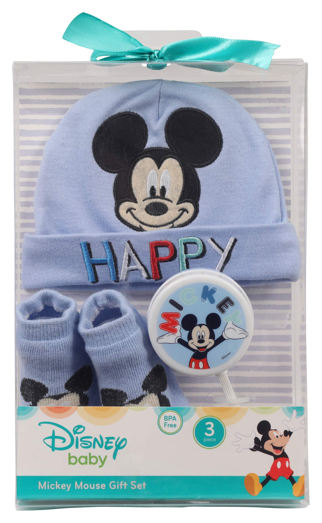 Disney Mickey Mouse 3 Piece Hat and Socks Set