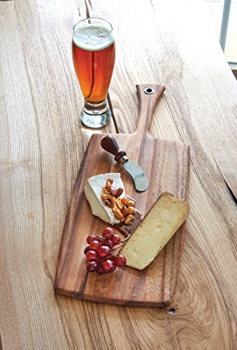 Ironwood Gourmet Large Rectangular Provencale Paddle Board, Acacia Wood 20.5 x 8 x 0.5 inches
