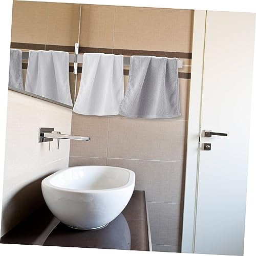 DOITOOL 3 Sets Stainless Steel Towel Mounted Towel Hanging Storage Holder Bathroom Towel Bar Wall Mounted Clothing Rack Towel Hanger 304 Stainless Steel Shelf Tower