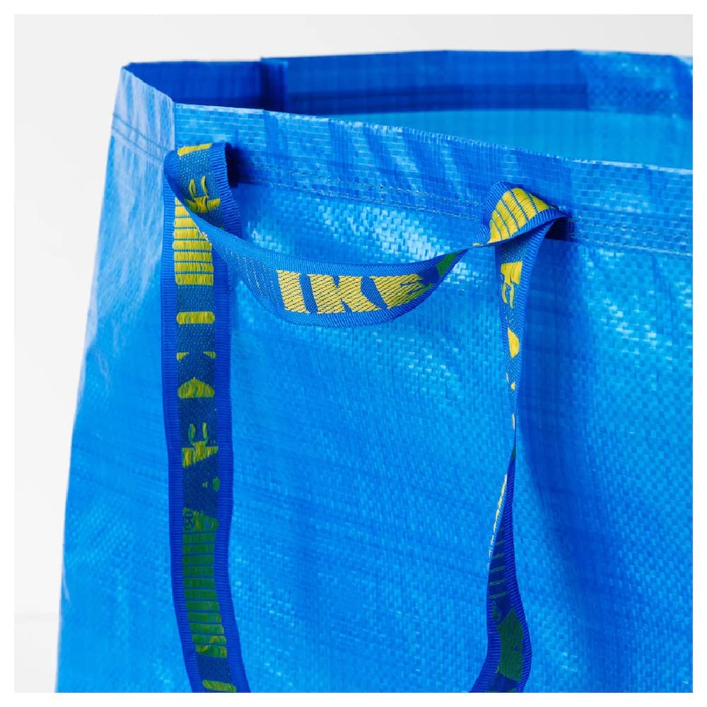 I-K-E-A Frakta Shopping Bag Large Blue (Set of 4) Grocery Laundry Tote Bag