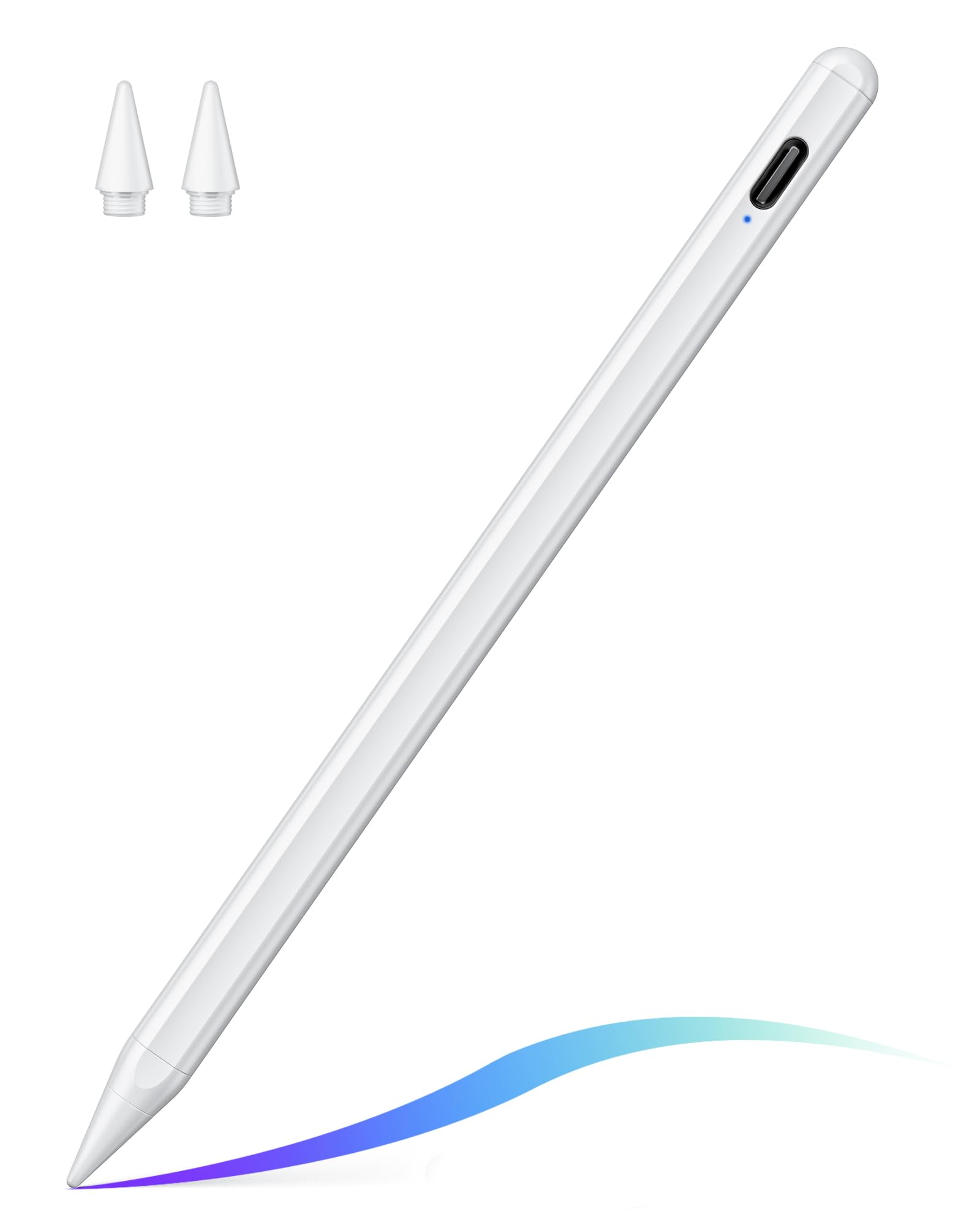Otlonpe Stylus Pen for iPad,Palm Rejection & Tilt iPad Pencil Replacement for Apple Pencil,Rechargeable/Smart Touch iPad Pen for 2018-2023 iPad 6-10th,Pro 11''/12.9'' 3-6th,Air 3-5th,Mini 5/6th