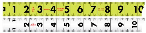 Komelon 52435; 35' x 1.06" Powerblade II Tape Measure, ABS Case, Black/Yellow, Small