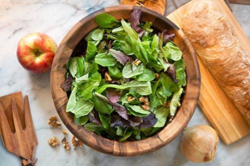 Ironwood Gourmet Salinas Extra Large Fruit and Salad Bowl, Acacia Wood