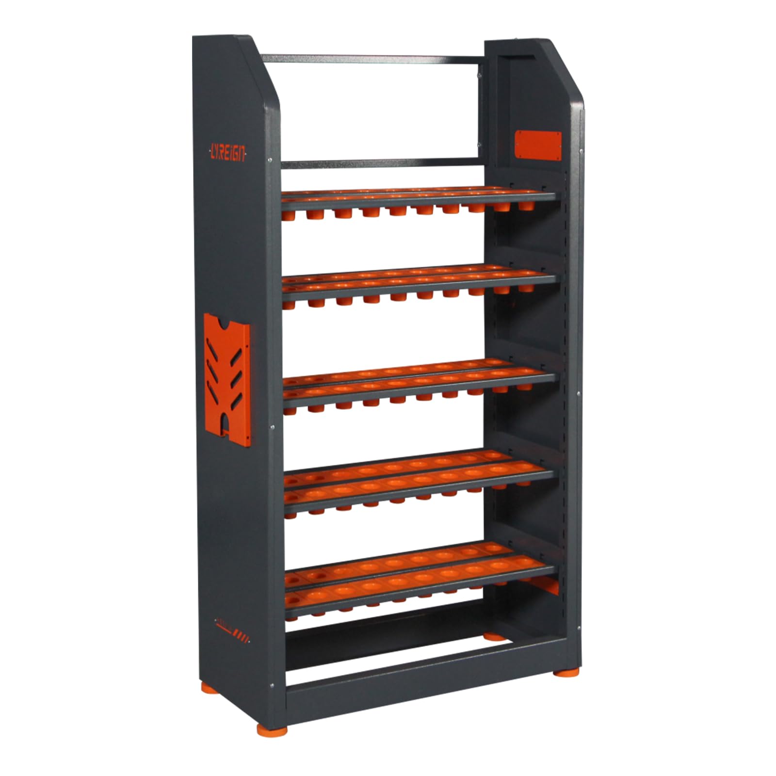 LYREIGN 10-Row Large Capacity CNC Tools Holder Cart, Double-Sided CNC Tool Storage Rack Organizers, Parallel Storage CNC Tool Holder Trolley for CNC Machinists Workers