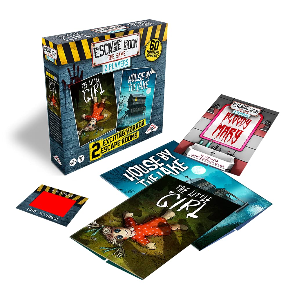 Escape Room The Game β 2 Player Horror Edition with 2 Games | Solve The Mystery Board Game for Adults and Teens