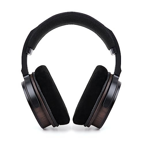 Linsoul HarmonicDyne Zeus Elite Wired Over-Ear Headphone, Flagship 50mm Suspension Diaphragm Open Back Headset, with 2 Custom IEM Cable for Audiophile Musician (Zeus Elite)