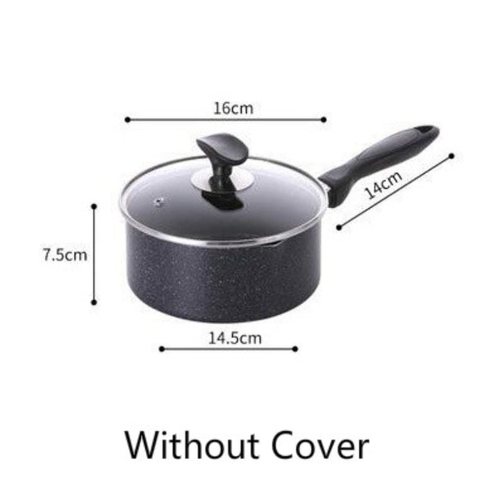 DHTDVD 16CM Soup Pots Nonstick Saucepan Noodles Cooking Pan Milk Pan Frying Pan for Gas Induction Cooker Aluminum (Color : E, Size : 1pcs)