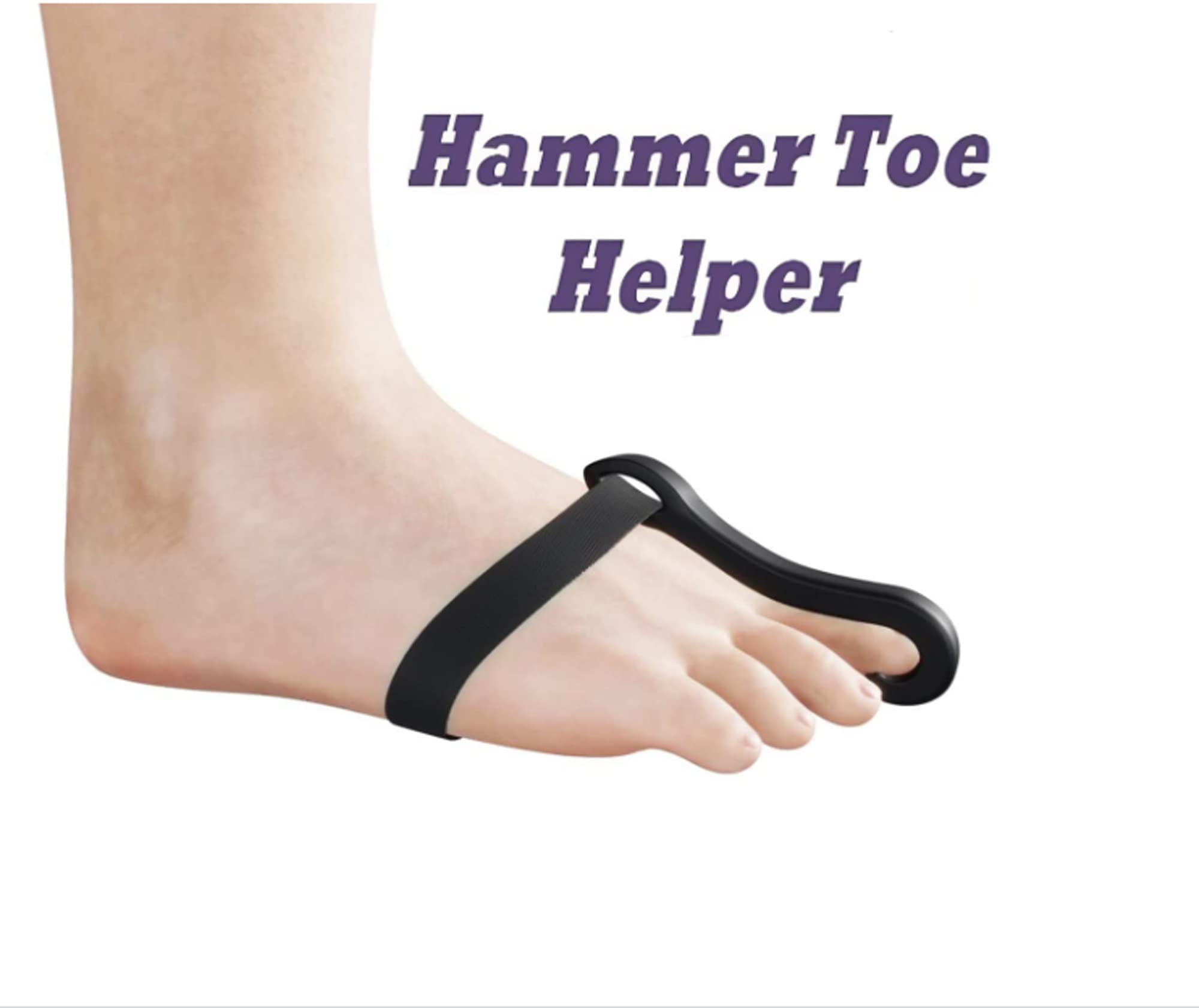DOOLEY CREATIONS Hammer Toe Helper For Men & Women Fix Hammertoe Splints for Straightening Curled Bent crooked toes, comes with 3 different sizes, Toe Straightener