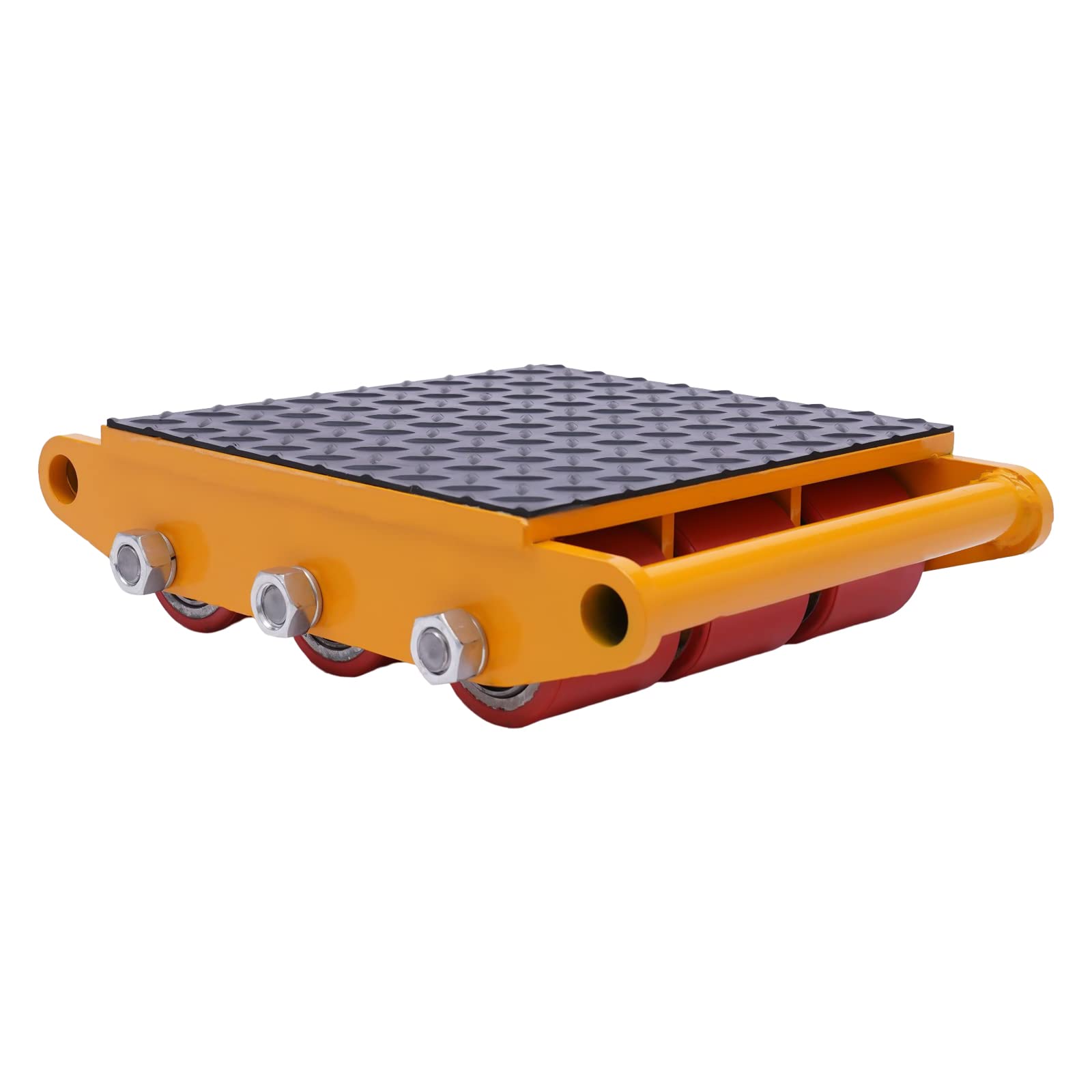 Industrial Machinery Mover, 15T Machinery Skate 33000LBS Machinery Skate Dolly with 9 Rollers, 360 Degree Rotation Machine Dolly Skate Moving Skate Mover Skate, Heavy Duty Moving Equipment