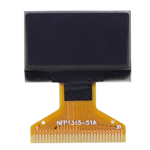LCD Display Module, LCD Display Screen Professional 4Pcs Thin Plastic Layer 128 X 64 30PIN for DIY(White Displaying)