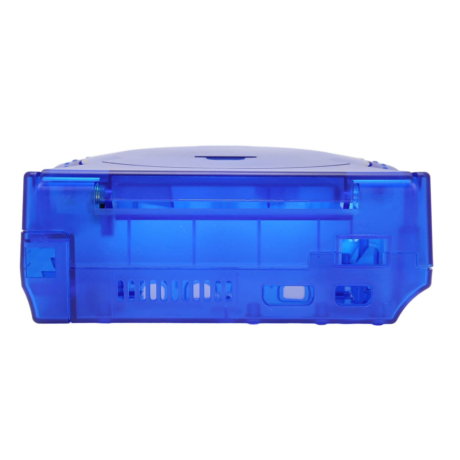 KOSDFOGE Translucent Plastic Shield Housing Case,Retro Video Game Console Protective Shell in Blue, Transparent Colors - Compatible with SEGA Dreamcast DC Game Console