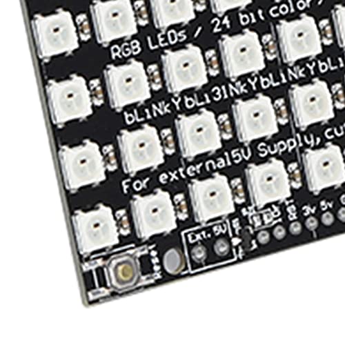 LED Color Light Development Board, High Brightness Full Color WS2812B 5050 Driver Module 5x8 40 Bits 5V for Bars for Hotel