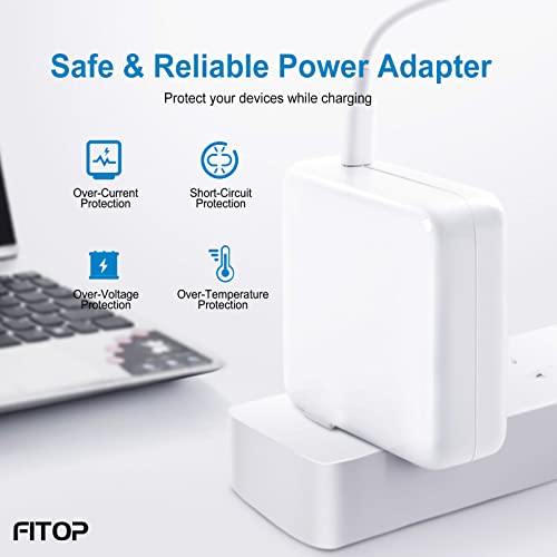 Liphontcta Mac Book Pro Charger 120W USB C Charger, Foldable Laptop Charger for MacBook Pro, Mac Book Air, Beauty Cleansing Brush Facial Scrub