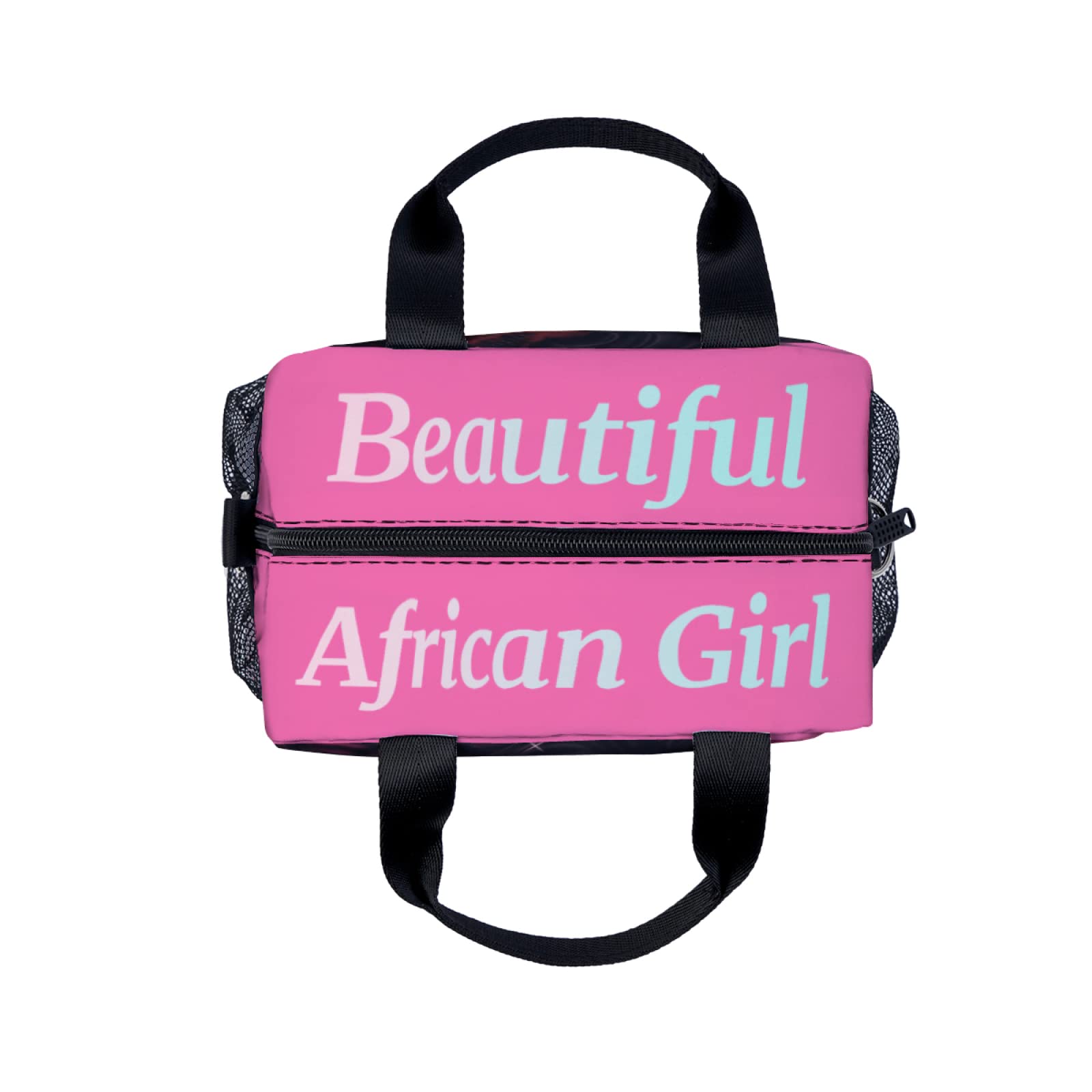 GALIRVC African 17 Inch Backpack and African Girl Lunch Bag