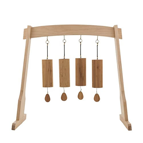 East 14th St/Chimefornia Stand for 14" Gongs or 4 Koshi Chimes. Includes 1 Stand/Multipurpose Stand for 1 Gong or 4 Koshi & Zaphir Chimes/Made of Pine