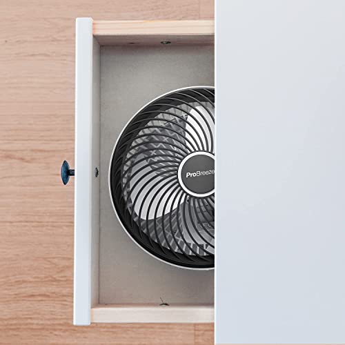 Pro Breeze Personal Table Fan with Remote Control, 8” Desk Fan, Powerful Turbo Whisper Quiet Fan Motor, 24 Speeds, 4 Modes & 12 Hour Timer, Table Fan for Bedroom, Tabletop Fan Air Circulator