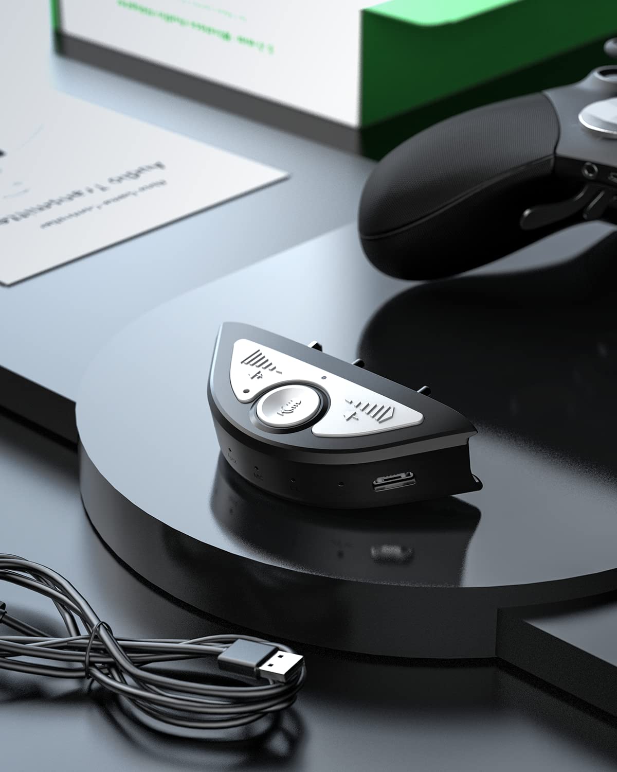 DUXICEPIN Bluetooth Headset Adapter,Compatible with Xbox One/One S/X/Elite 1/ Elite2/ Series S/X Controller, and with Wireless Headphone Speakers Airpods