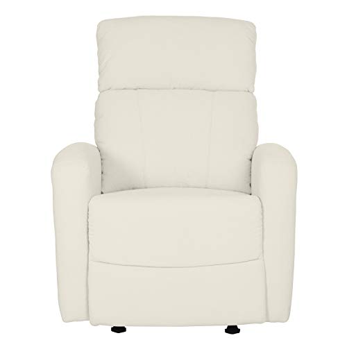 Domesis Rocker Recliner Chair in Cream Chenille