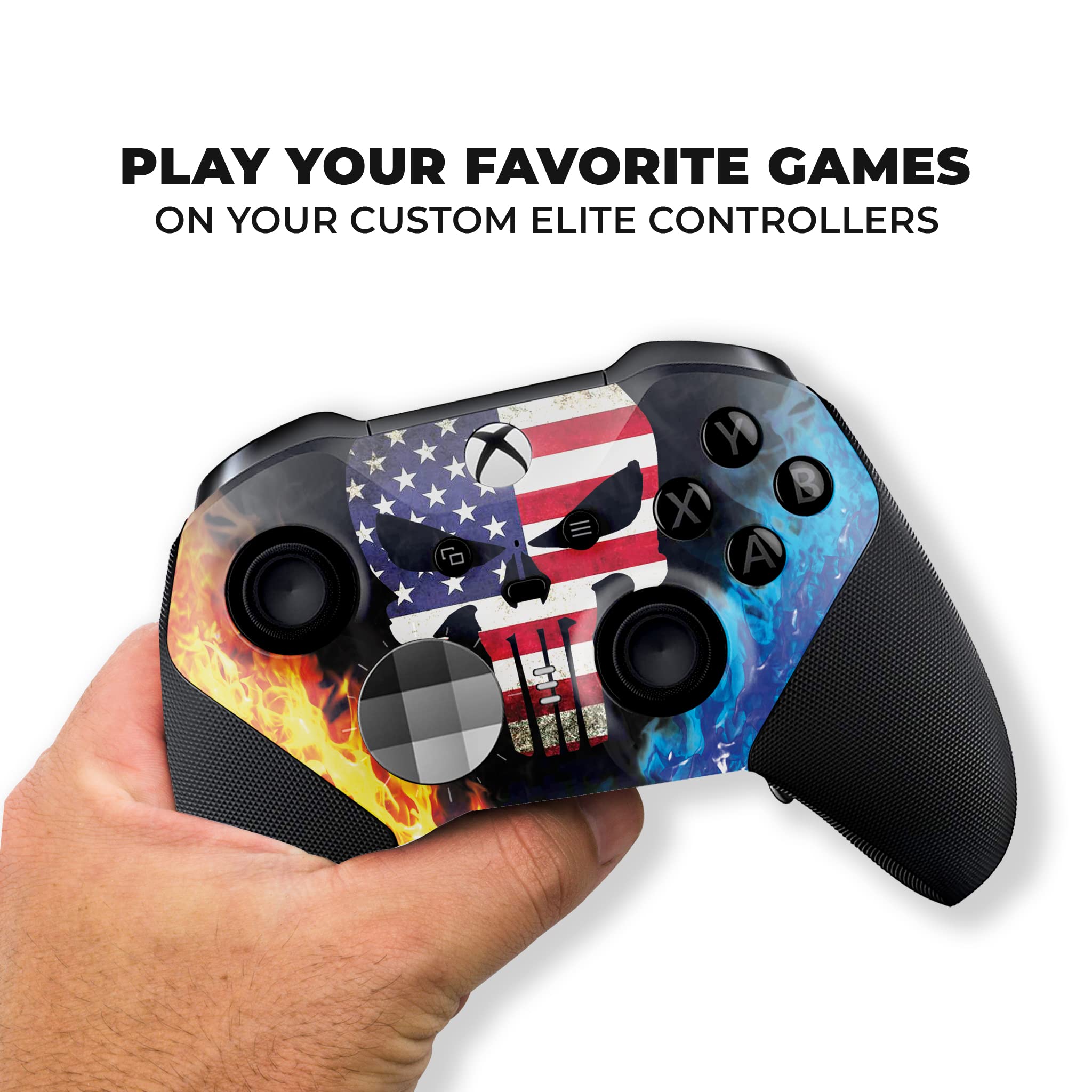 DreamController Vegetta X-box Elite Controller Series 2 Limited Edition Custom Elite Series 2 Controller for X-box One/Series X/S. Made with Advanced Hydro-Dip Paint Technology (Not Just a Skin)