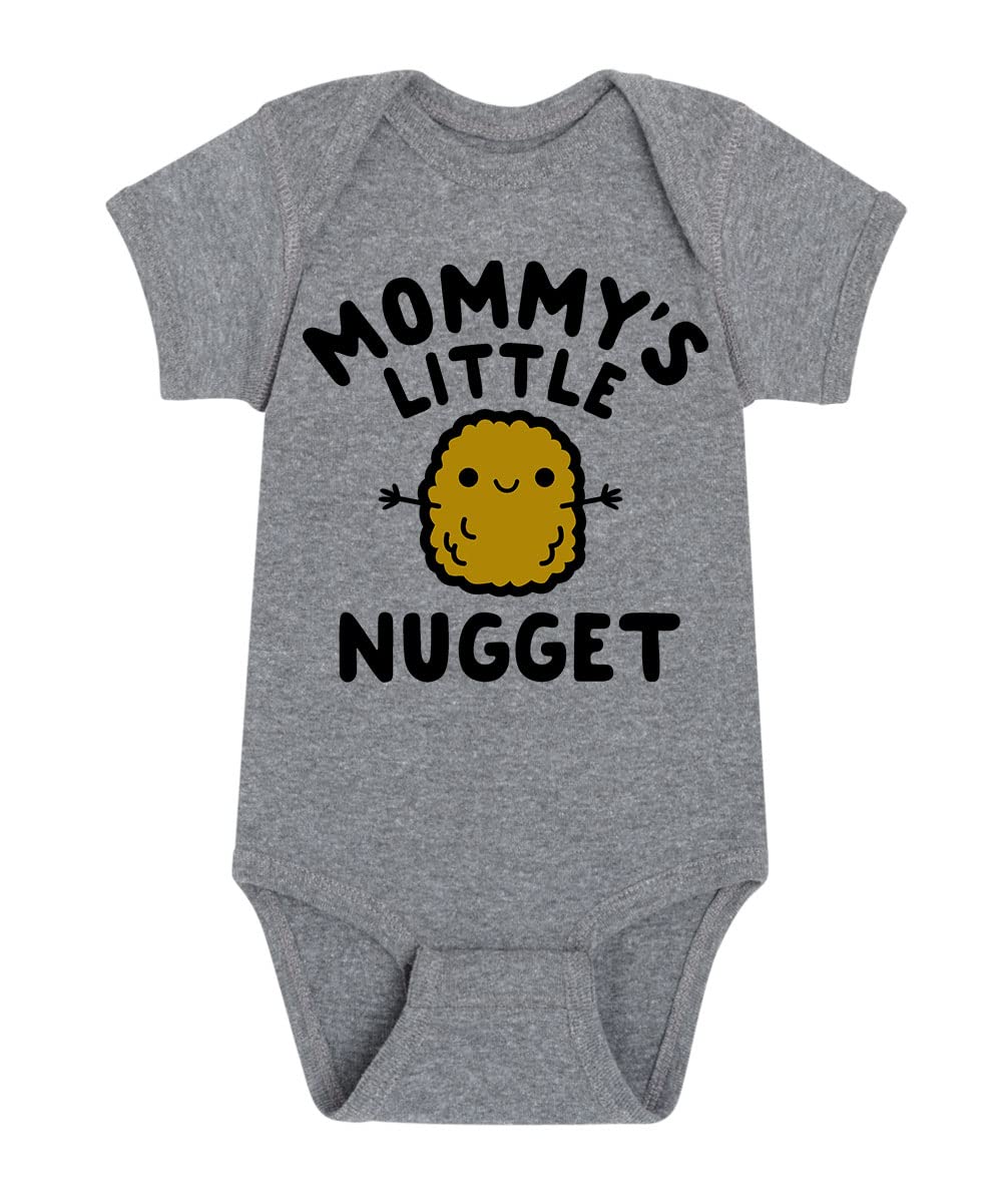 Instant Message - Mommy's Little Nugget - Infant Baby One Piece - Size 6 Months Athletic Heather