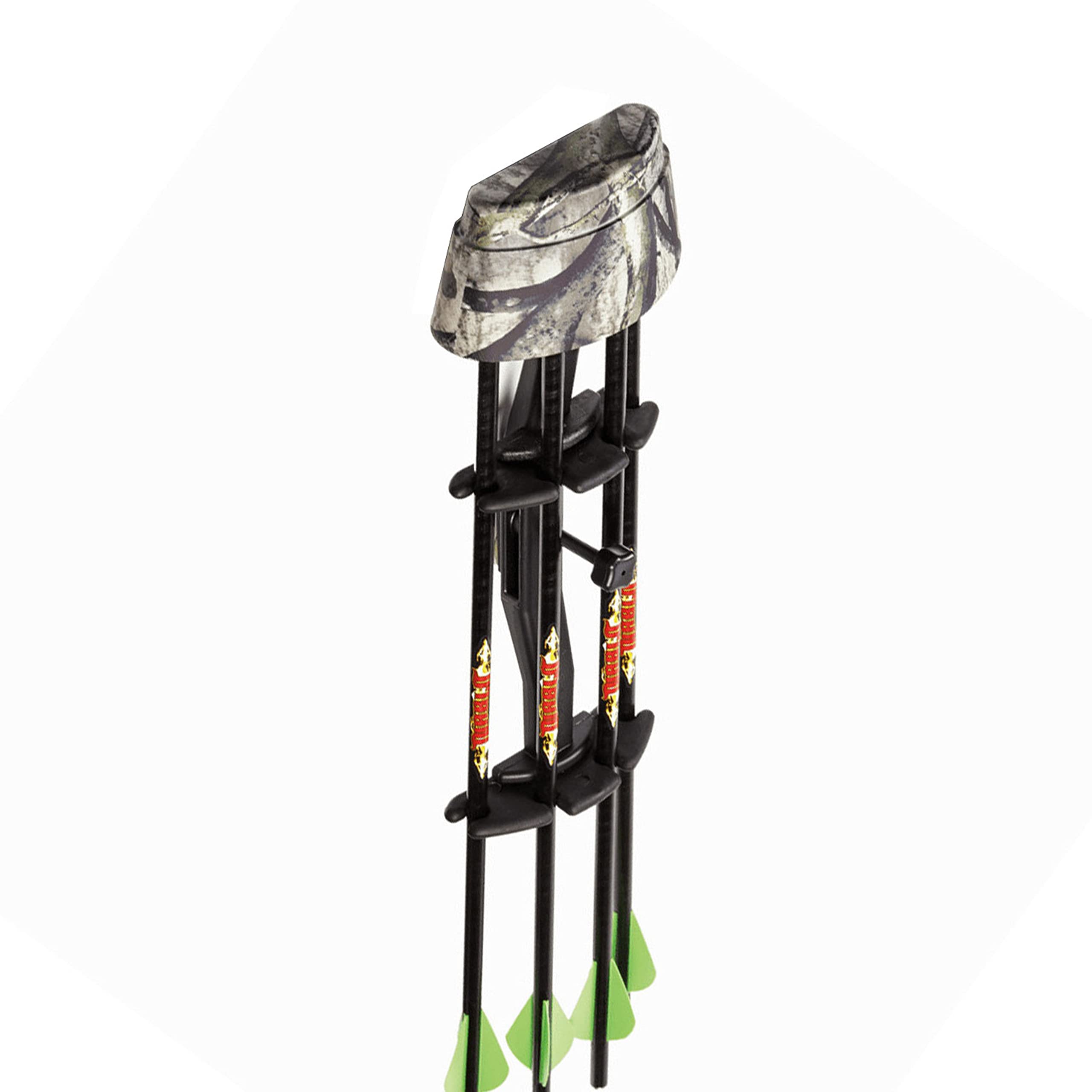 Excalibur 4-Arrow Archery Hunting Durable Lightweight Versatile Secure Polymer Hood Crossbow Quiver, Mossy Oak Tree Stand