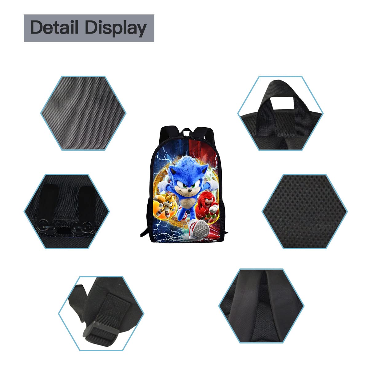 DIVONU 17-inch Cartoon Backpack Lightweight Daypack for Casual Travel and Gifting - Fun Birthday Gift Idea for Anime Fans S1