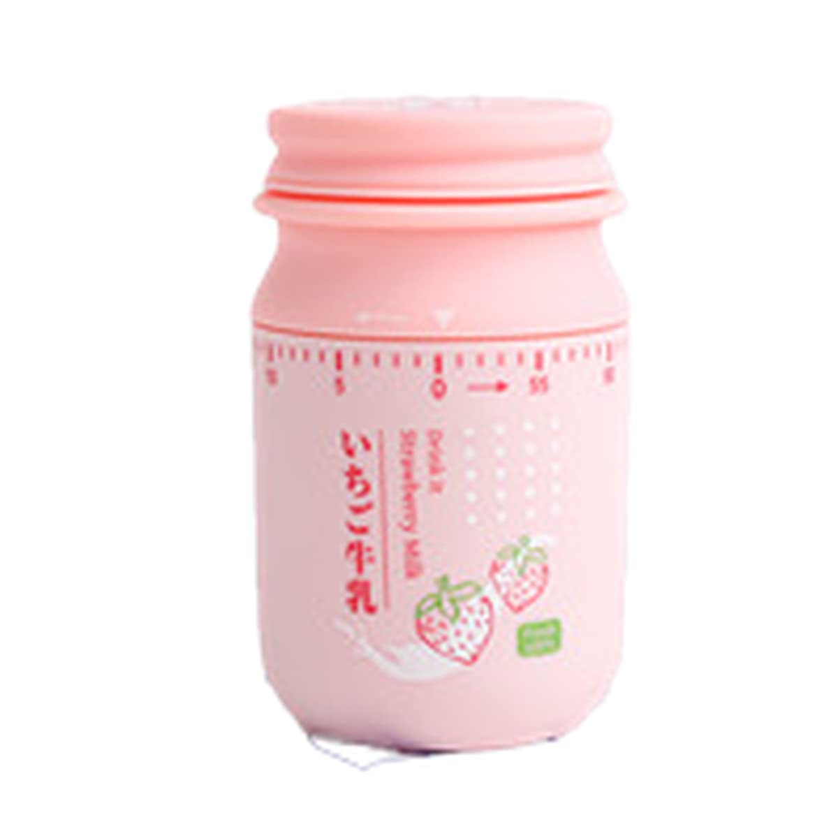 JIBIACB Kitchen Timer, Timer for Kids,Visual Countdown Timer,Cute Mechanical Time Management Tool,60 Minutes Wind up Timer for Cooking/Reading,No Batteries Required (Pink)