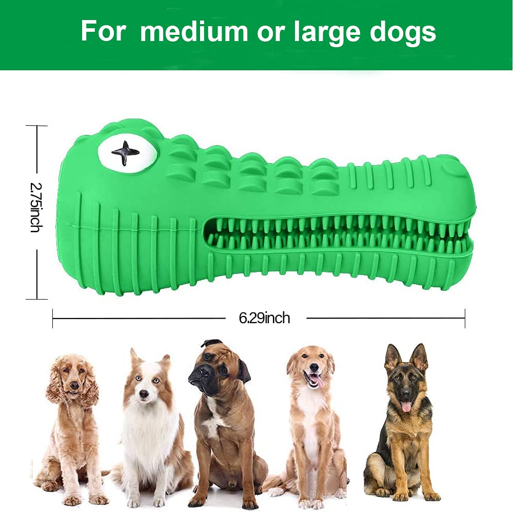 Dog Squeaky Chew Toy, Tough Natural Rubber Durable for Aggressive Chewers, Fun to Chew for Mediuem