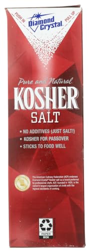 Diamond Crystal Pure and Natural Kosher Salt, 48 oz (Pack of 3)