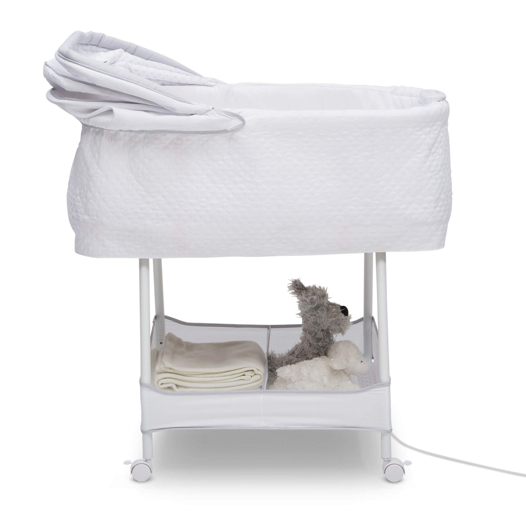 Delta Children Silent Auto Gliding Elite Bassinet, Odyssey, One Size