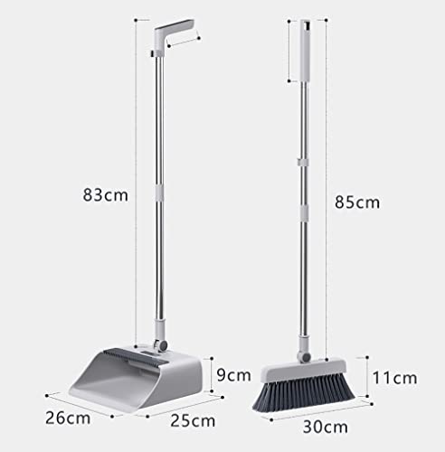 FEMUN,Broom and Dustpan Set,Kitchen Broom,Broom and Dustpan Set Heavy Duty,Cheap Broom,Folding Broom,Broom Set-Applicable to Bedroom, Living Room, Office, Study, Classroom, Bathroom, Dining Room。