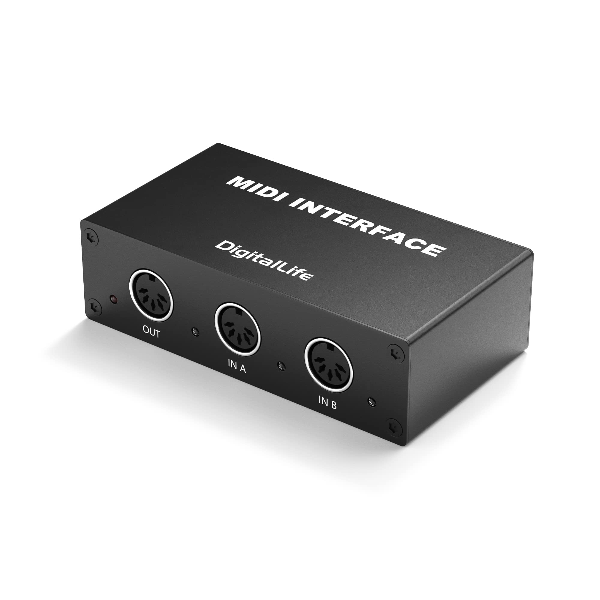 DigitalLife MIDI Interface (5-PIN) Merger Box - 2i/1o, Metal