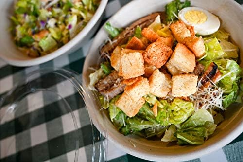 Earth's Natural Alternative 100% Compostable Paper Bowls [32oz 50 Pack] Soup Bowls, Pasta, Cereal, Salad, Ice Cream, Disposable Bamboo Large Bowls, Biodegradable, Unbleached