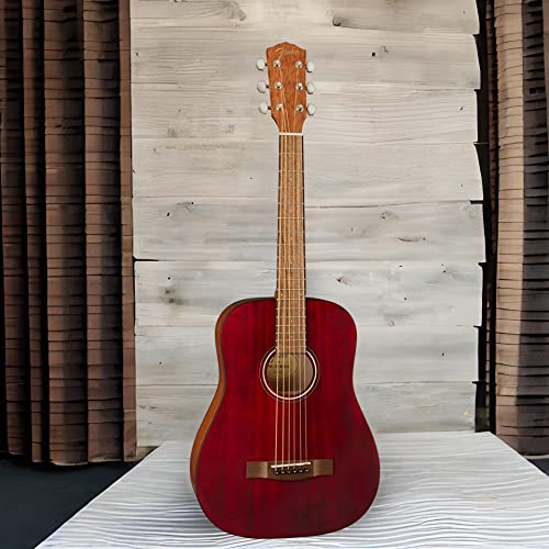 Fender FA-15 3/4 Scale Steel String Acoustic Guitar, with 2-Year Warranty, Red, with Gig Bag