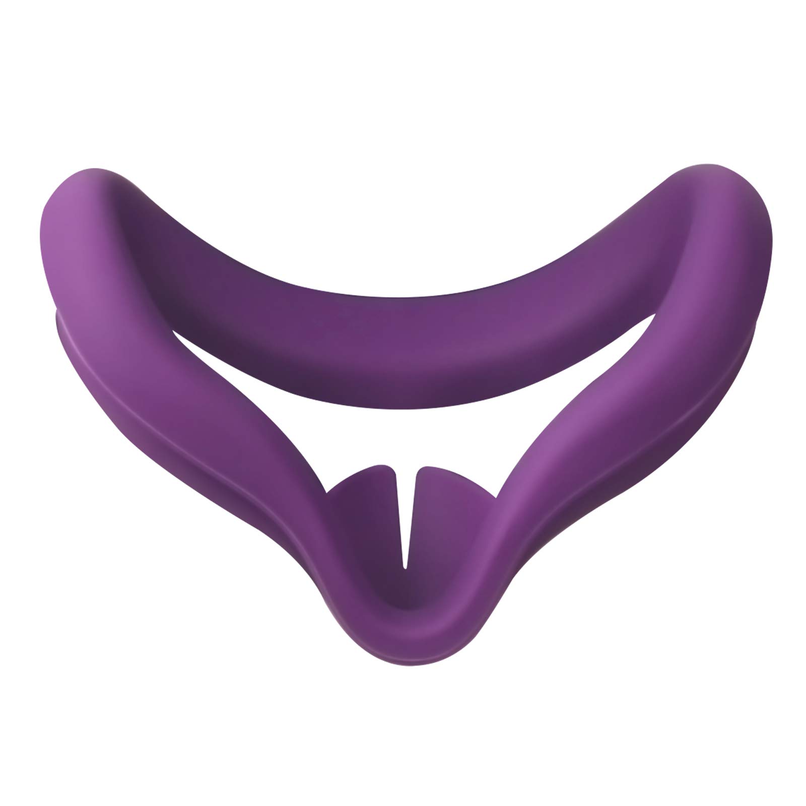 Eyglo VR Face Silicone Cover Mask for Oculus Quest 2 Headset Face Pad Cushion Sweatproof Anti-Fog Oculus Quest 2 Accessories (Purple)