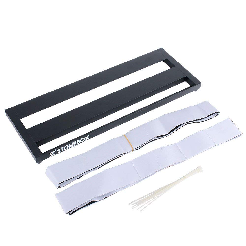 ENO MUSIC Ex Stompbox Guitar Effects Pedal board Mini with Pedals Mountain Tape & Cable Tie (14")