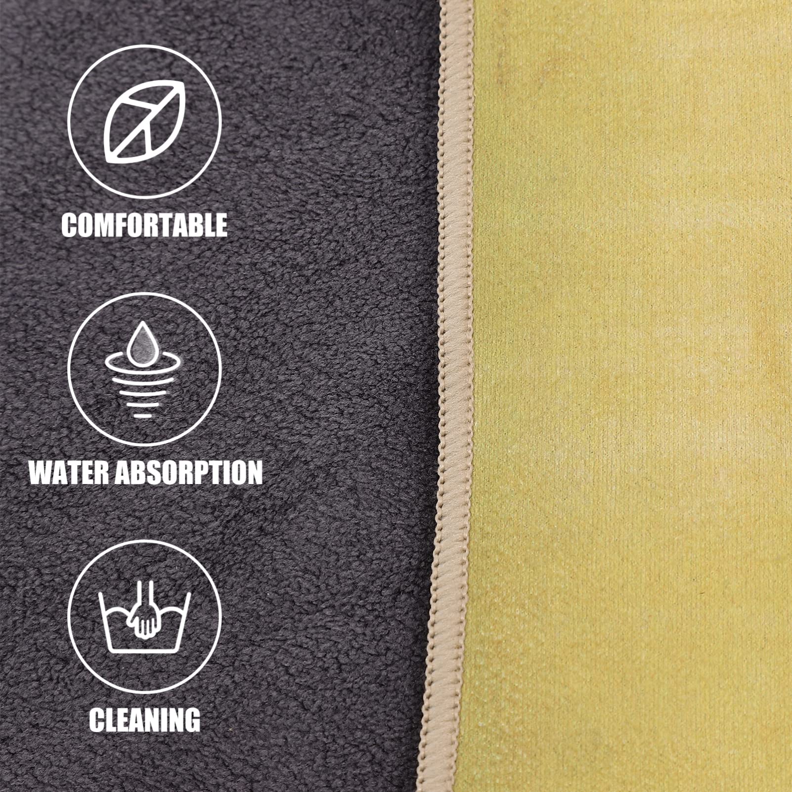 Hemoton 2pcs Tea Mat Tea Cloth Tea Ceremony Mat Coffee Bar Mat Tea Towels Kitchen Teaware Towel Suede Towel Absorbent Cleaning Towels Teacup Towel Household Coral Fleece Quick Dry Cloth